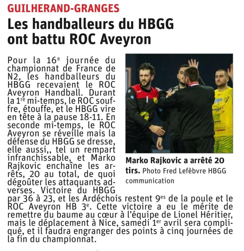 L'équipe une à la une !!! - HBGG